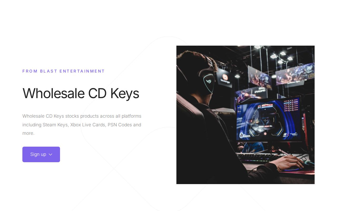 Wholesale CD Keys - Digital Video Games Distributor